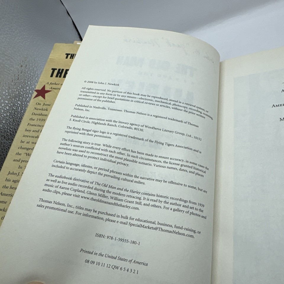 “Signed” The old man and the Harley John J Newkirk water damage mold ...