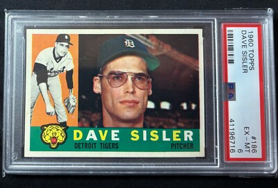 1960 Topps #186 Dave Sisler PSA 6 NM MT centered Nice! | eBay