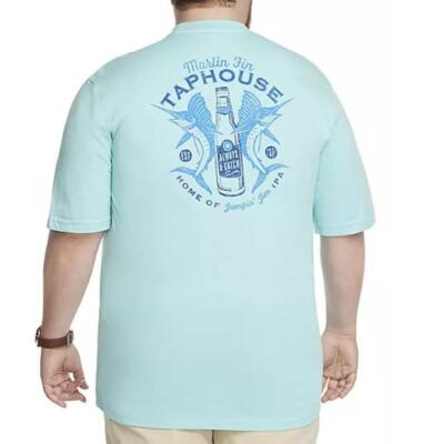 Men's IZOD Saltwater Graphic T-Shirt Marlin Fin Tap House Size Large XL ...