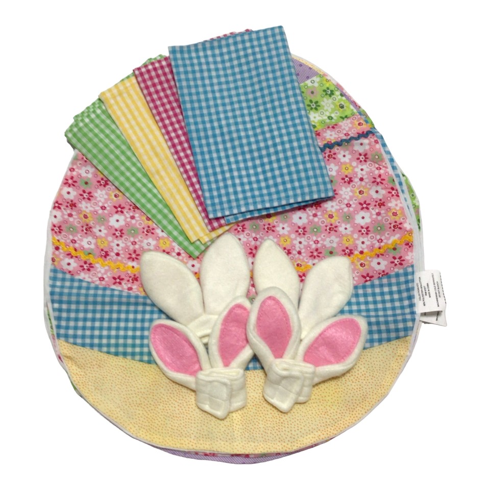Easter Egg Placemats Matching Napkins & Rabbit Ear Napkin Holders Set ...