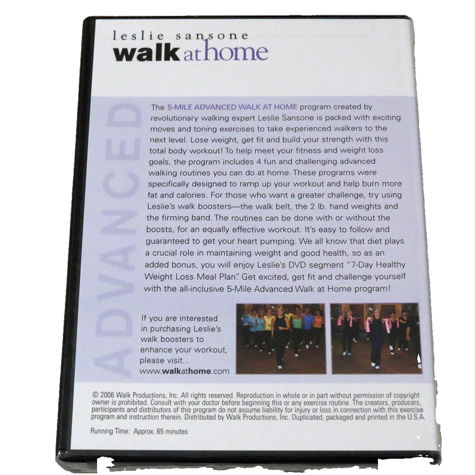 Leslie Sansone 5 Mile Walk Advanced Walk at Home (DVD) NEW SEALED | eBay