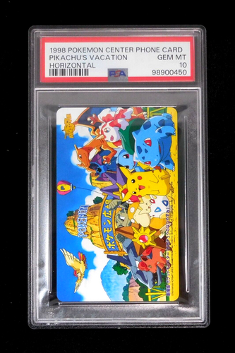 PSA 10 Pokemon Phone Card Pikachu's Summer Vacation Japanese Horizontal ...