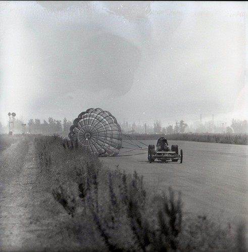 Front Engine Dragster w/Parachute Deployed - Vintage Drag Racing ...