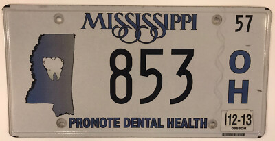 DENTAL HEALTH DENTIST license plate Dentistry Hygienist Tooth DMD DDS ...