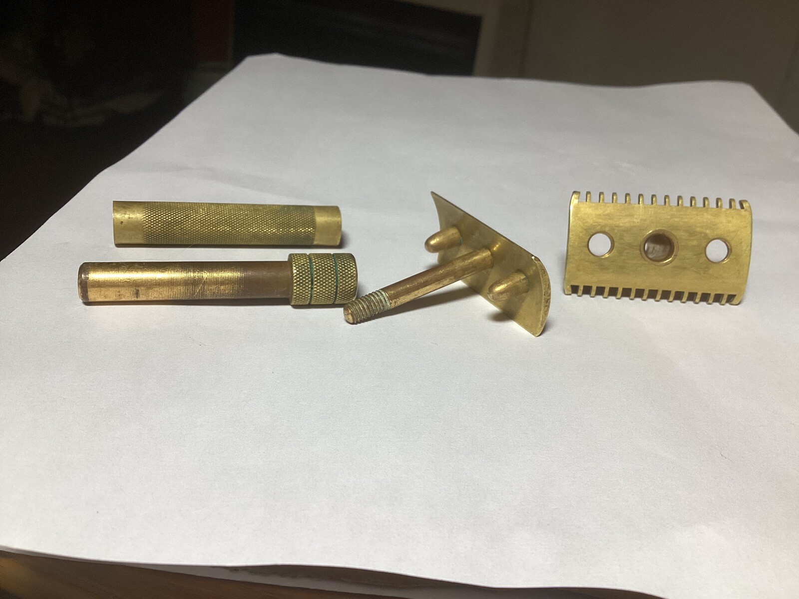 Vintage 1930’s DE Safety Gillette Razor - Brass, 100% Original ...