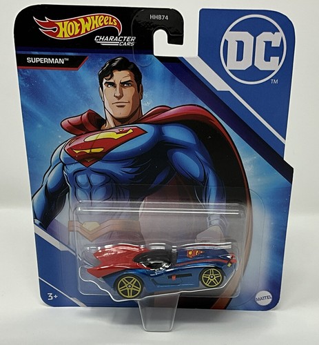 Superman Hot Wheels Character Car Diecast 1:64 DC Comics Superhero New ...