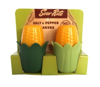 Vintage Serv-Rite Plastic Corn Cob Salt & Pepper Set in Original Box | eBay
