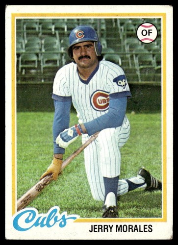 1978 Topps Baseball #175 Jerry Morales Chicago Cubs | eBay