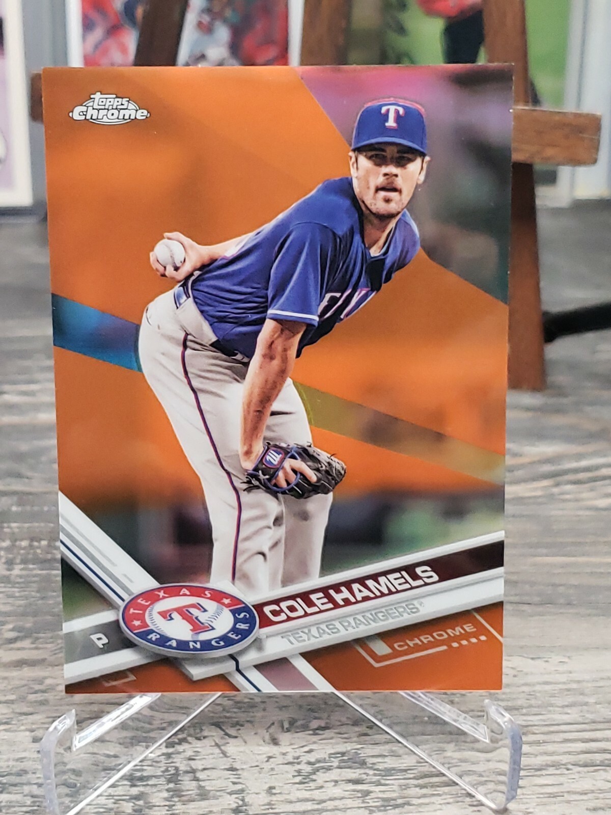 2017 Topps Chrome - Orange Refractor #81 Cole Hamels /25 for sale ...
