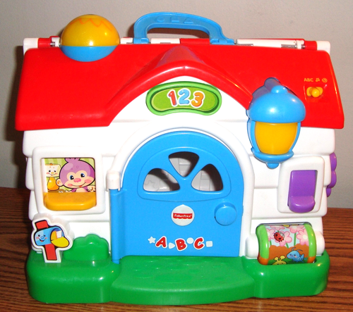 Fisher Price ABC 123 Musical Sound School House Interactive Learning ...