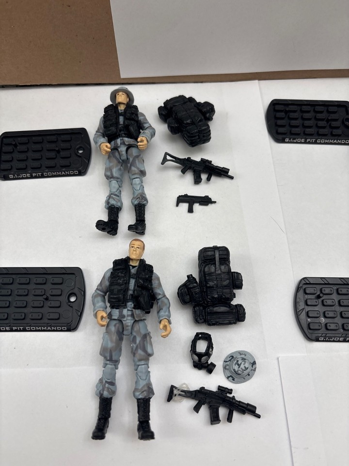 G.I. Joe Pit Commandos lot. 8 total. ROC 25th anniversary. Gen Cot, 1 ...