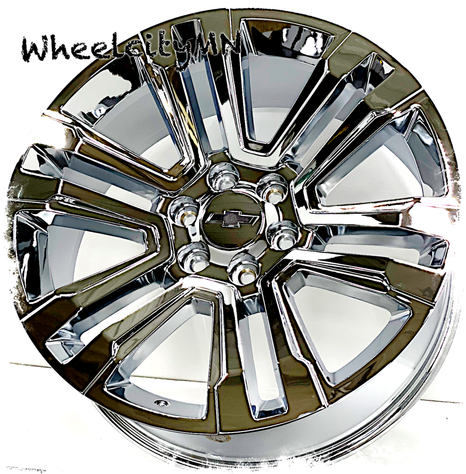20" Chrome OE Replica 5822 Wheels fits 2025 Chevy Tahoe Suburban LTZ ...