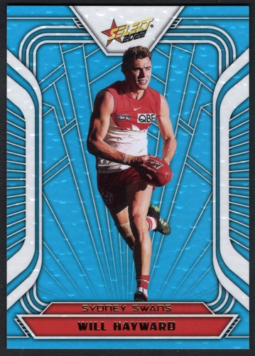 2022 AFL FOOTY STARS (FRACTURED BLUE) CARD - FB184 Will HAYWARD (SYDNEY ...