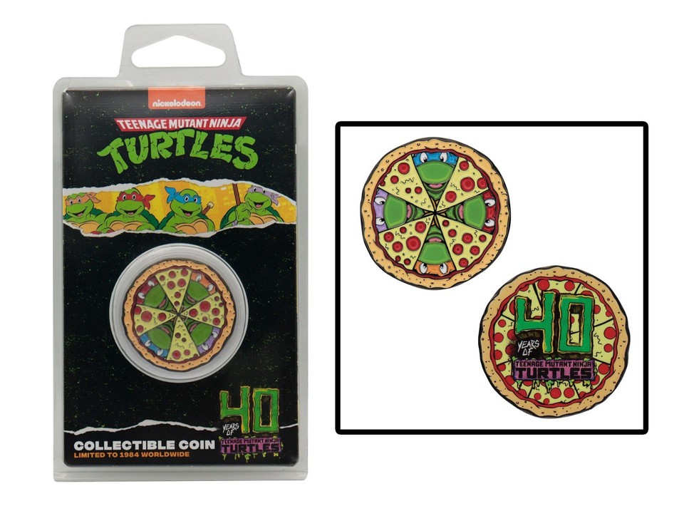 Teenage Mutant Ninja Turtles Limited Edition Collectible Pizza Coin ...