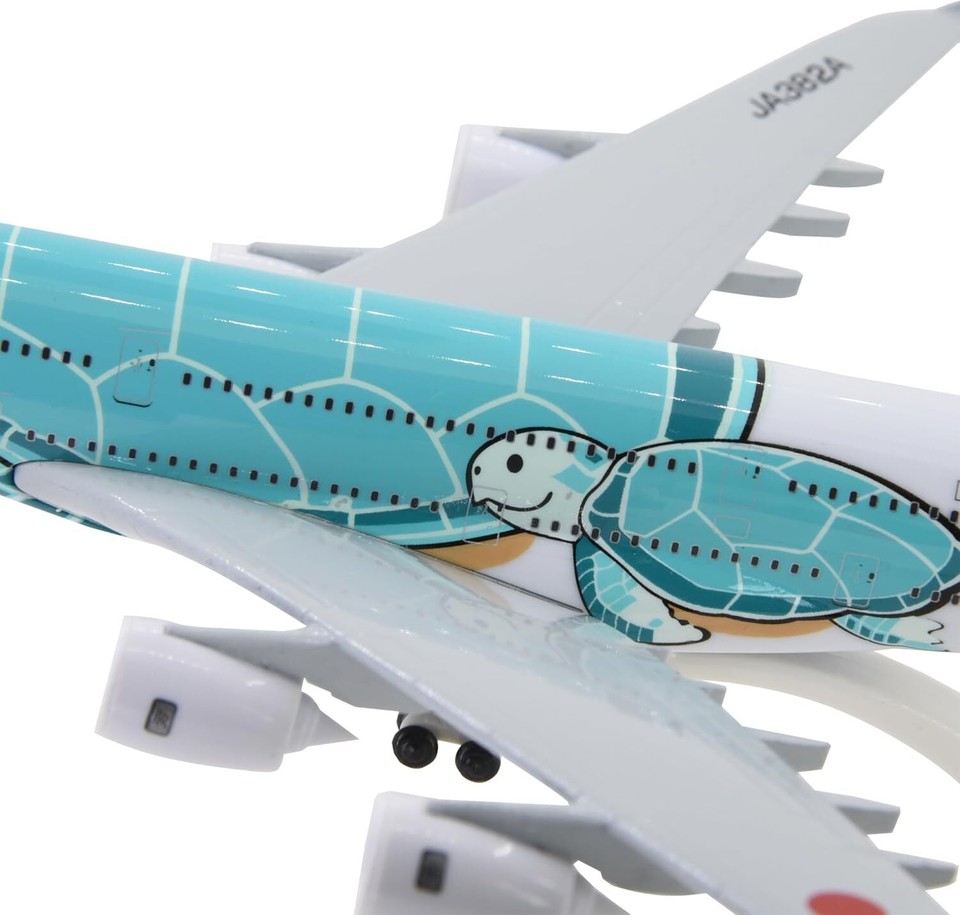 New 1:400 18cm A380 ANA Sea Turtle Metal Airplane Model Plane Toy Plane ...