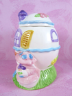 Ceramic Cottage Egg Bunny Box Girl Rabbit 16388 Spring Décor Original ...