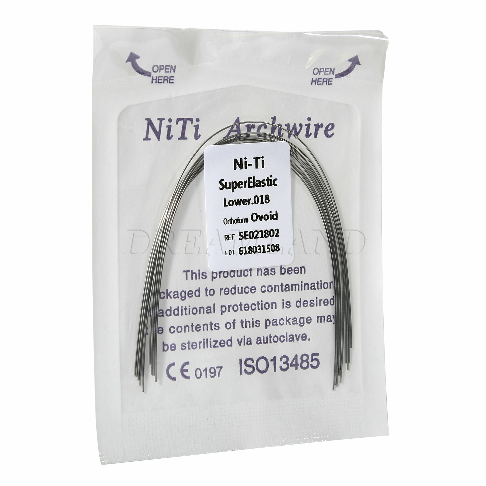 100PCS Orthodontic Niti Wires Round Ovoid Form Arch Wire 018 Lower ...