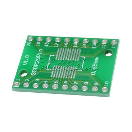 5PCS SSOP20 SOP20 TSSOP20 DIP20 PCB SMD DIP/Adapter Plate Pitch 0.65/1 ...