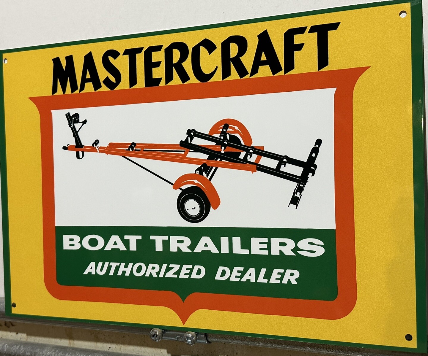 Vintage Style Mastercraft Boat Trailers Authorized Dealer Heavy Steel ...