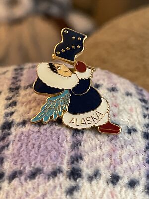Alaska Eskimo Gold Tone Lapel Pin (CC) | eBay