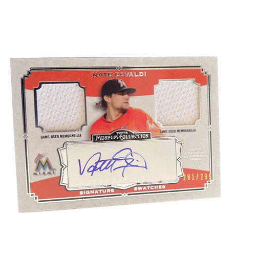 NATHAN NATE EOVALDI AUTO/GU Jsy/281/299 ⚾️ 2013 Museum Collection ...