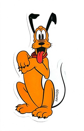 Disney PLUTO the Dog Anime Cartoon Water Resistant Sticker | eBay