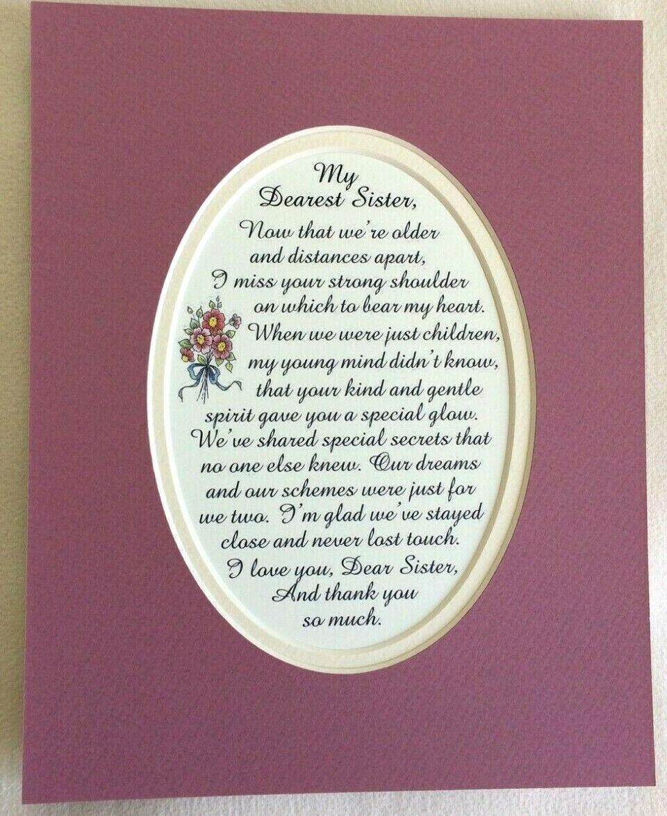 Printable Of You Sister Poems A Poem For My Sister Poem