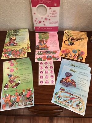 Vintage Quality Crest Birthday Stationery Set | eBay