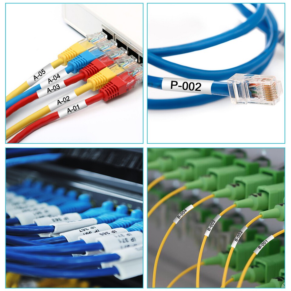 IND Heat Shrink Tube Wire Label White 18051 For Dymo RHINO 1000 4200 ...