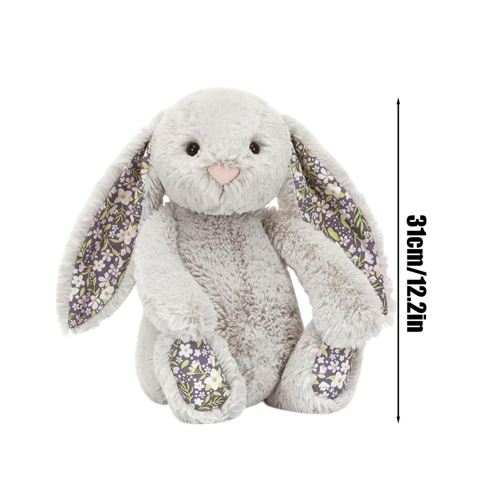 Jellycat Authentic Medium Blossom Cream Bunny Berry Plush NWT | eBay