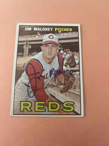 1967 Topps #80 Cincinnati Reds Jim Maloney Autograph. | eBay