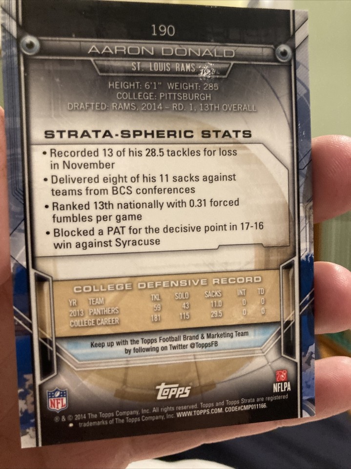 aaron donald strata rookie | eBay