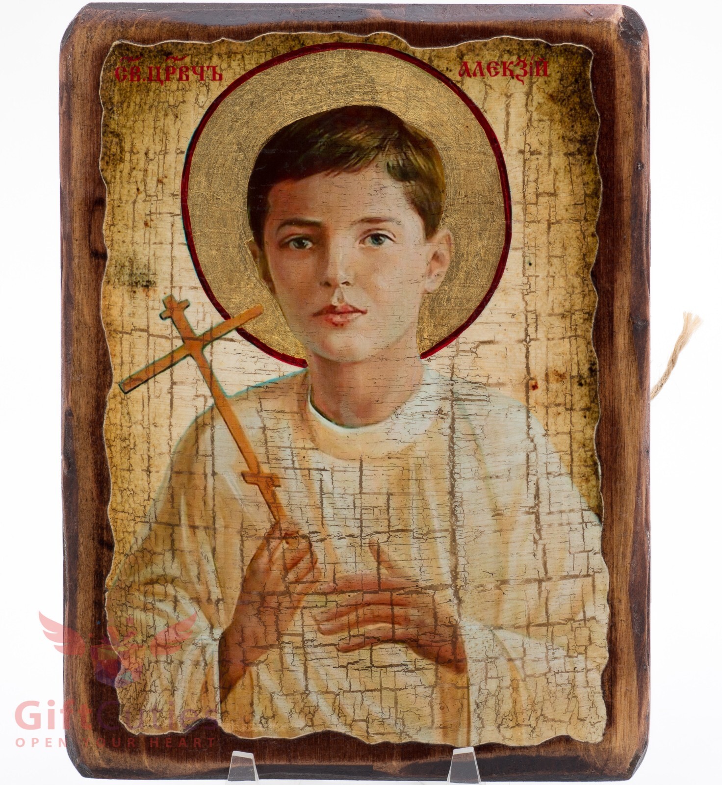 Wooden Icon of Saint Martyr Tsesarevich Alexei Romanov Цесаревич ...