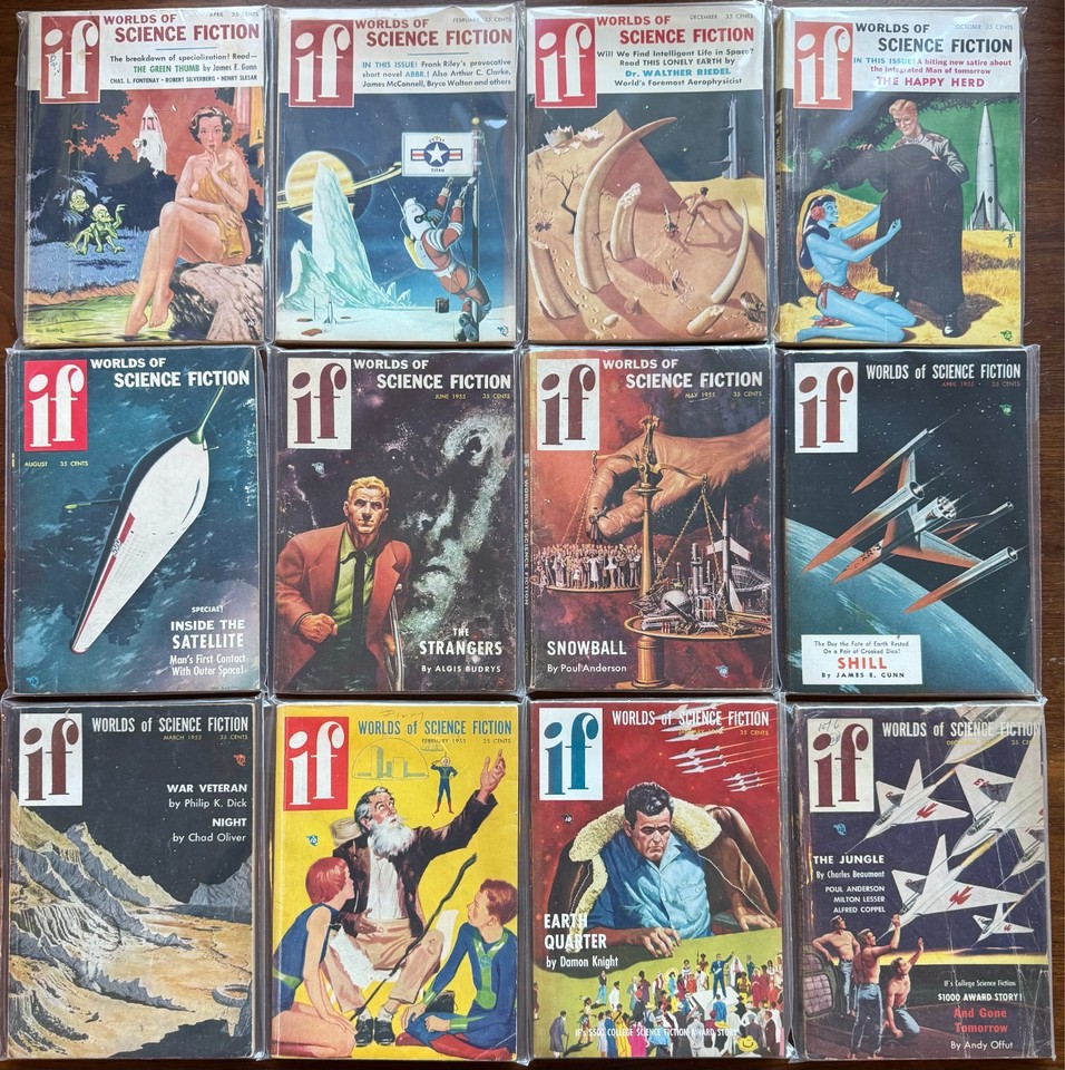 1950s-60s Vintage Pulp Magazine Lot of 80 - Retro Science Fiction Art ...
