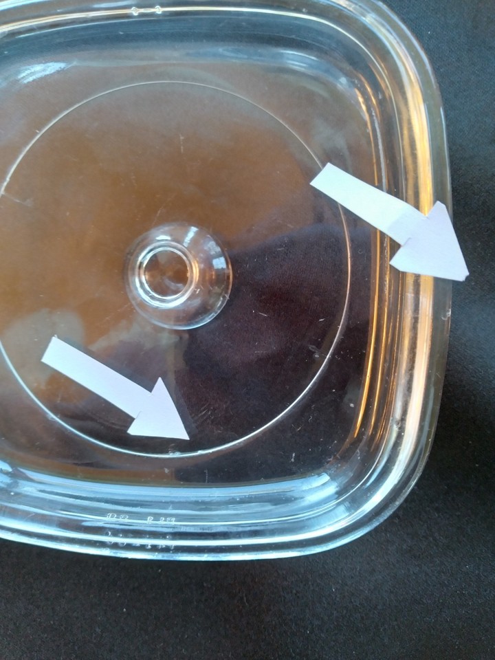 Petite Pan Pyrex Glass Lid P-41-GC for Corning Ware P-41-B & P-43-B ...