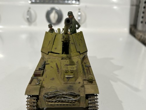 Pro Built & Painted 1/35 Scale WWII German 105mm SPG Wespe Italian ...