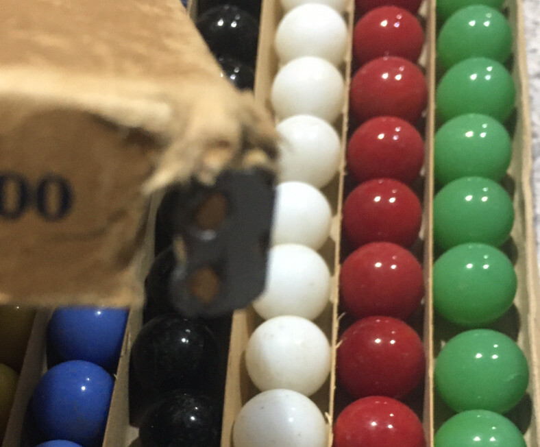 Vintage Box 60 Solid Color Marbles By Berry Pink Inc. New York City ...