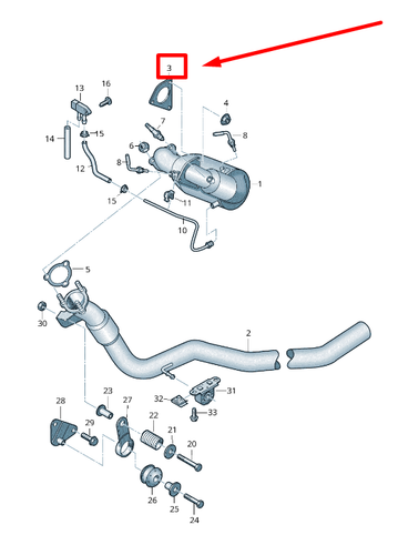 NEW AUDI A4 8K2,B8 EXHAUST GASKET 4G0253115A ORIGINAL | eBay