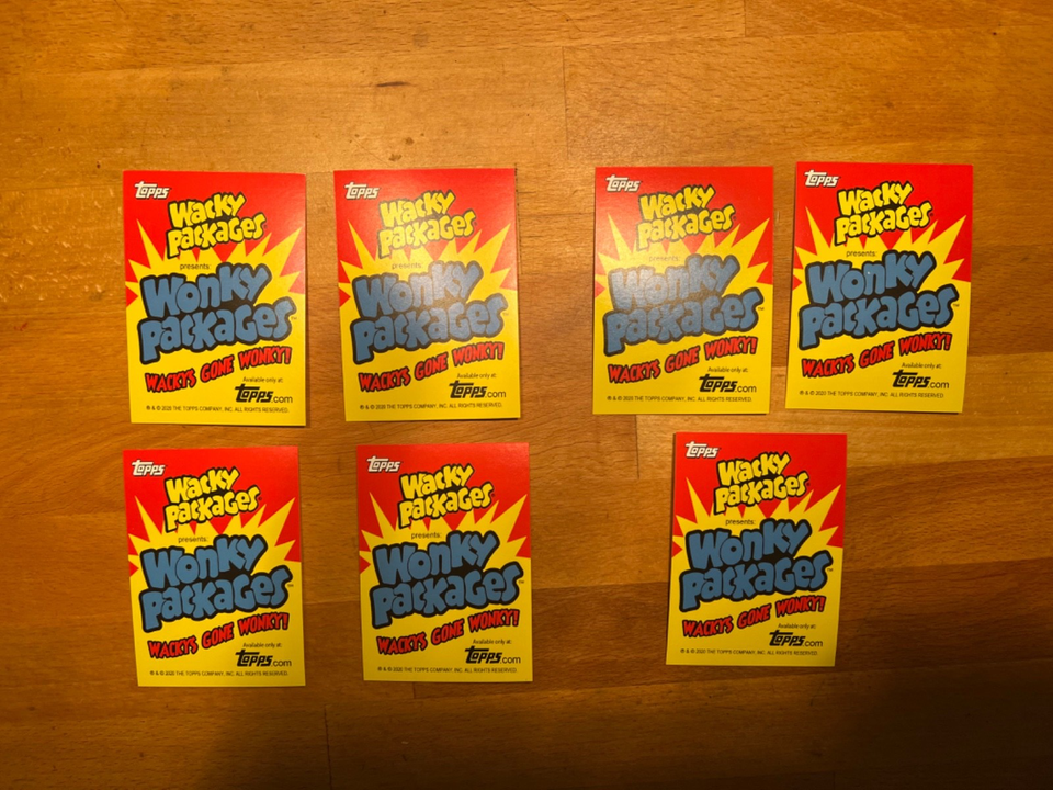 WACKY PACKAGES Wonky Packages ANS September and November 2020 FULL SET ...