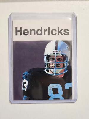 Ted Hendricks Artist Signed Football Art Card 1/10 | eBay