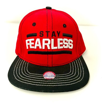 Nikki Bella Stay Fearless Black Brim Snapback WWE Baseball Cap Hat ...