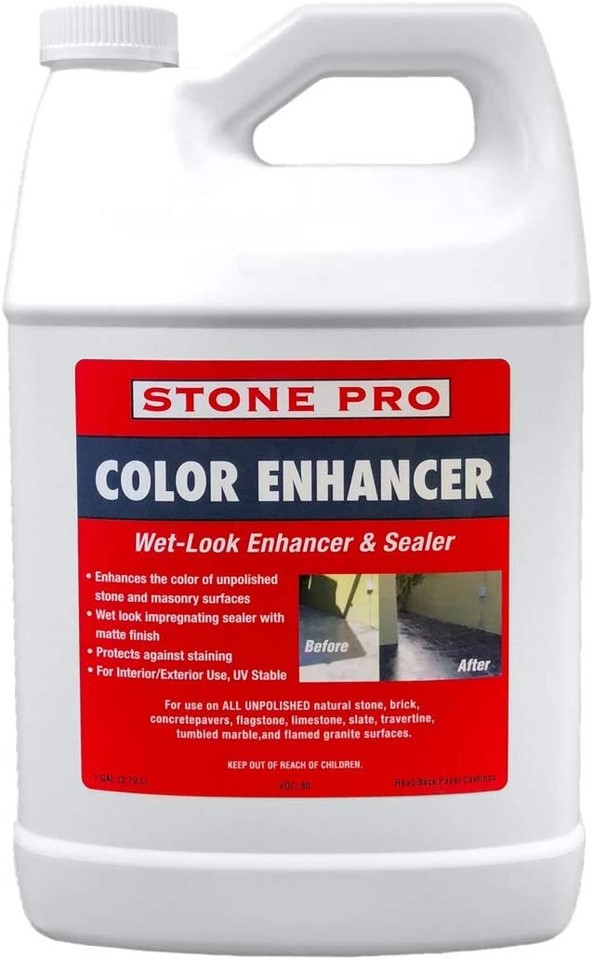 Stone Pro Color Enhancer Impregnating Sealer for Stone Slate Brick ...