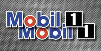 2x Mobil 1 Oil 8" Decal Sticker Logo Pegatina ATV racing bike drag ...