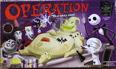 THE NIGHTMARE BEFORE CHRISTMAS OOGIE BOOGIE OPERATION GAME 100% ...