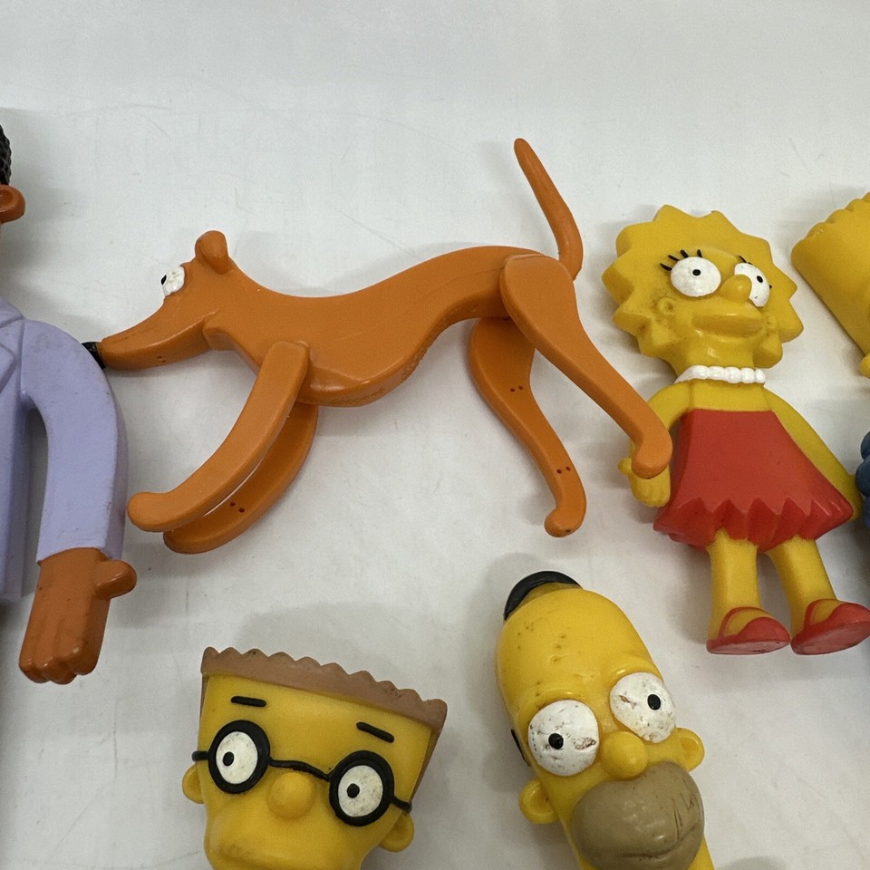 10 2002 The Simpsons Bendable Poseable Figures Homer Bart Lisa Mr Burns ...