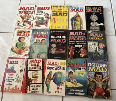 Vintage 15 Book Lot MAD MAGAZINE Paperbacks From 1960s & 1970s #111 | eBay