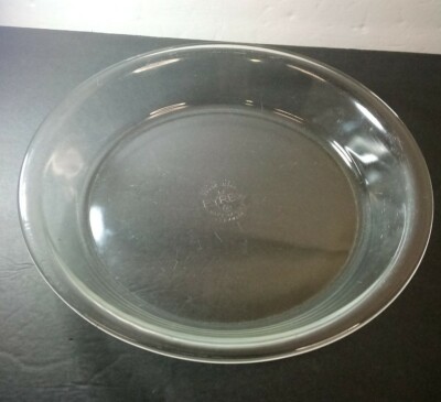 Pyrex - 10 inch Deep Dish (1 1/2 inch) Pie Pan - Clear Glass | eBay
