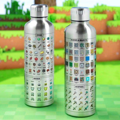 Minecraft Metal Water Bottle! Stainless Steel Water Bottle | eBay UK