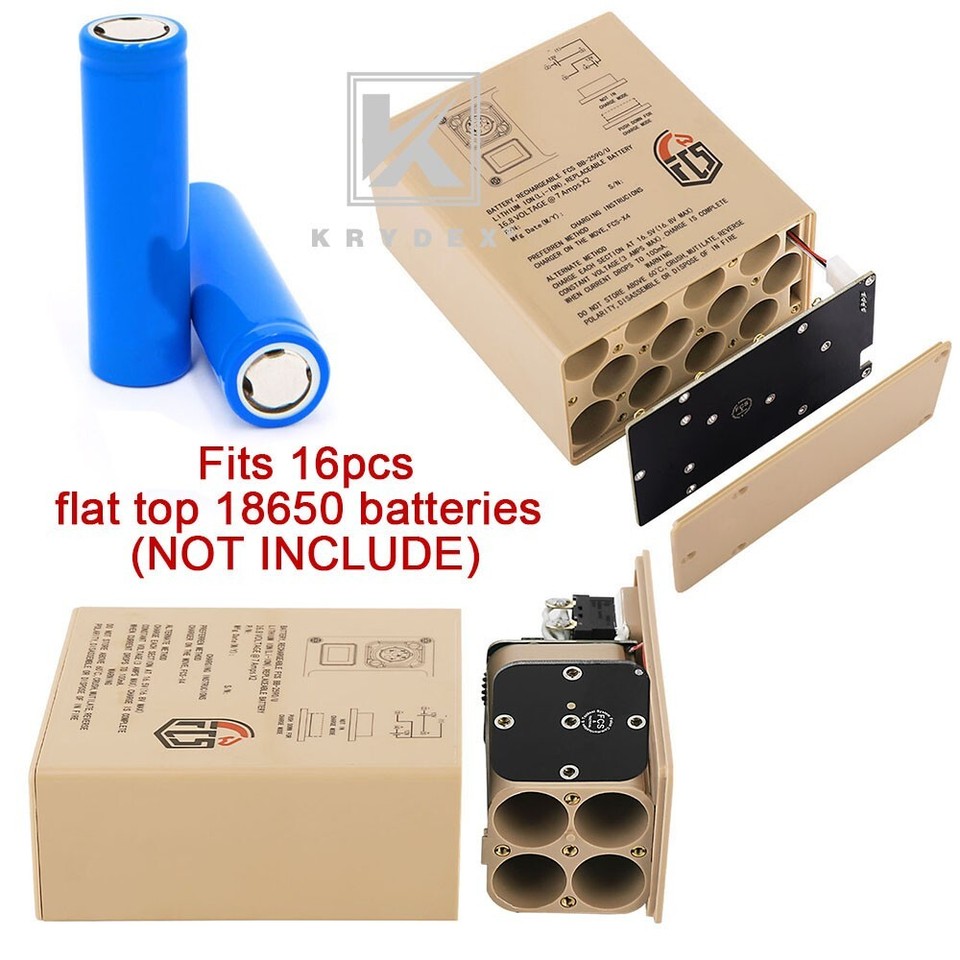 KRYDEX FCS BB-2590 Rechargeable Li-ion Battery Case 2 x 16.8V Output ...