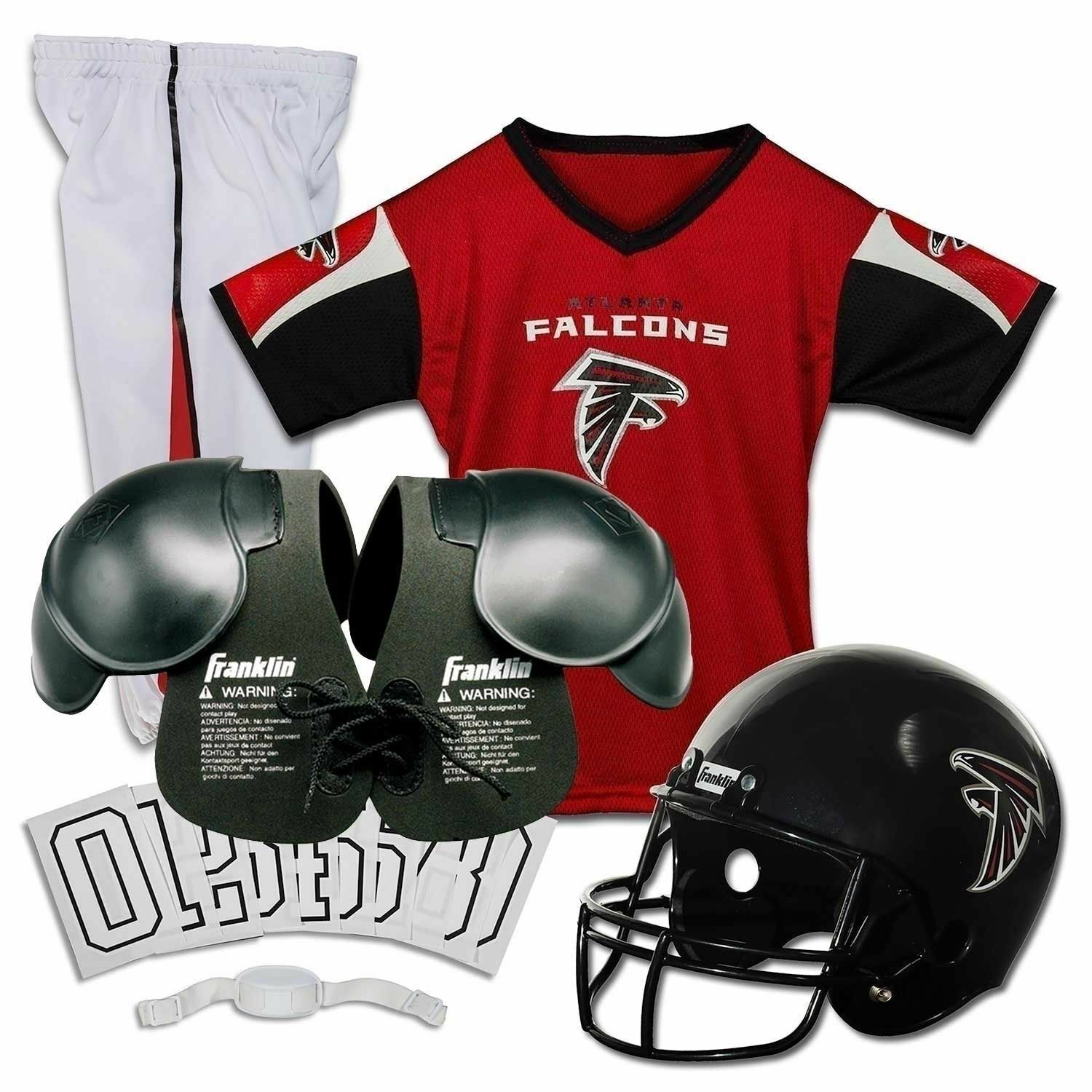 Atlanta Falcons Kids NFL 6pc Deluxe Football Uniform Set, Small | eBay